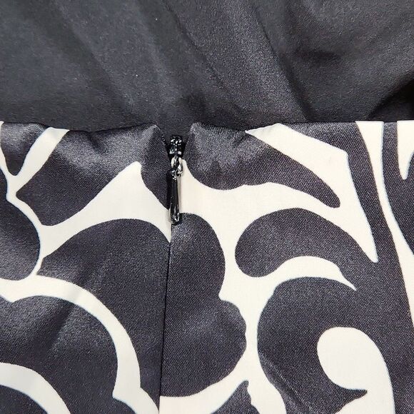 Donna Ricco | Dresses | Donna Ricco Black Cream Square Neckline Open ...